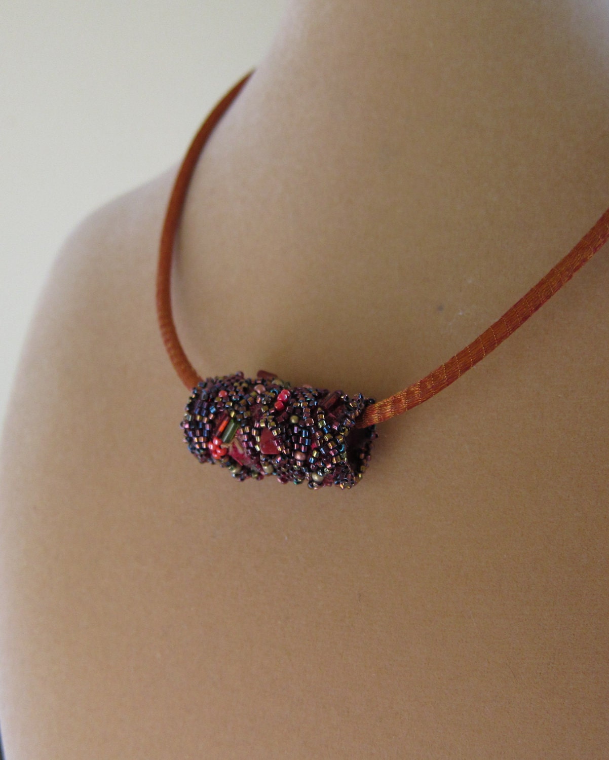 Red Beaded Bauble - Etsy