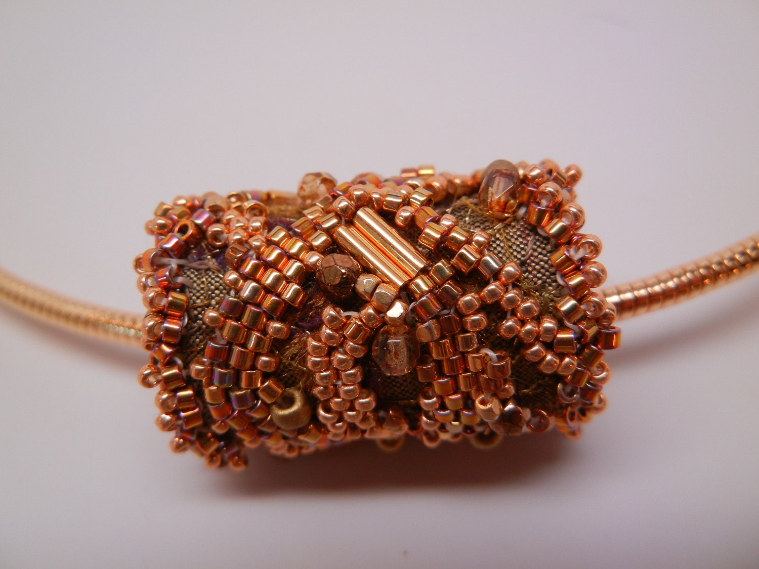 Gold Freeform Peyote Stitch Beaded Bauble - Etsy