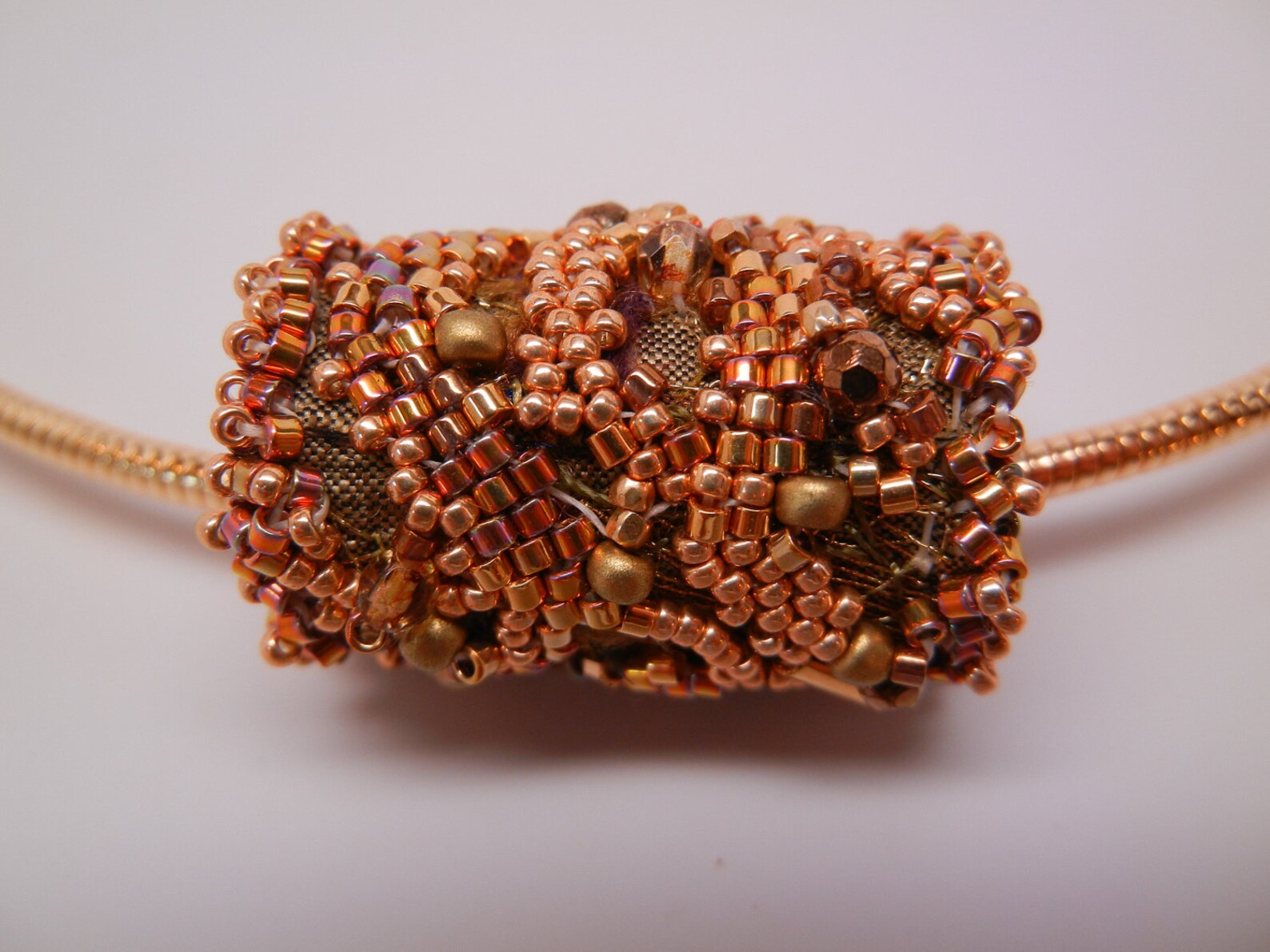 Gold Freeform Peyote Stitch Beaded Bauble - Etsy