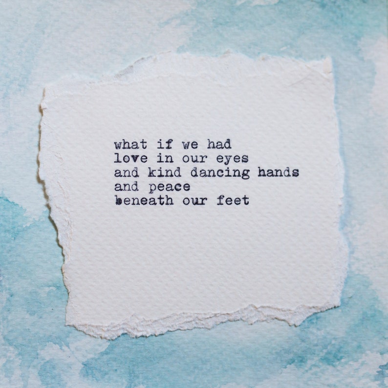 Original Watercolor Poem Print - Etsy