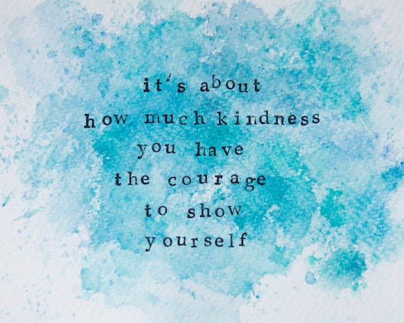 Original Watercolor Poem Print | Etsy