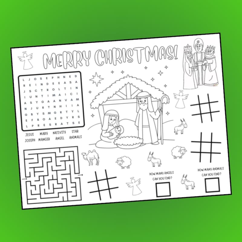 Nativity Puzzle - Etsy