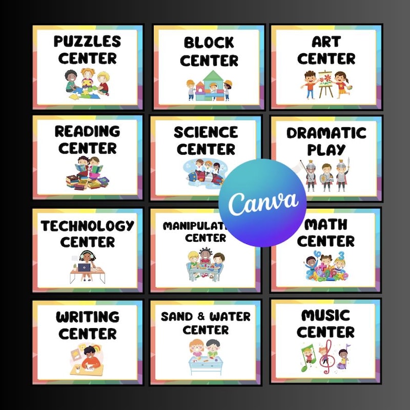 Daycare Center Signs Canva - Etsy