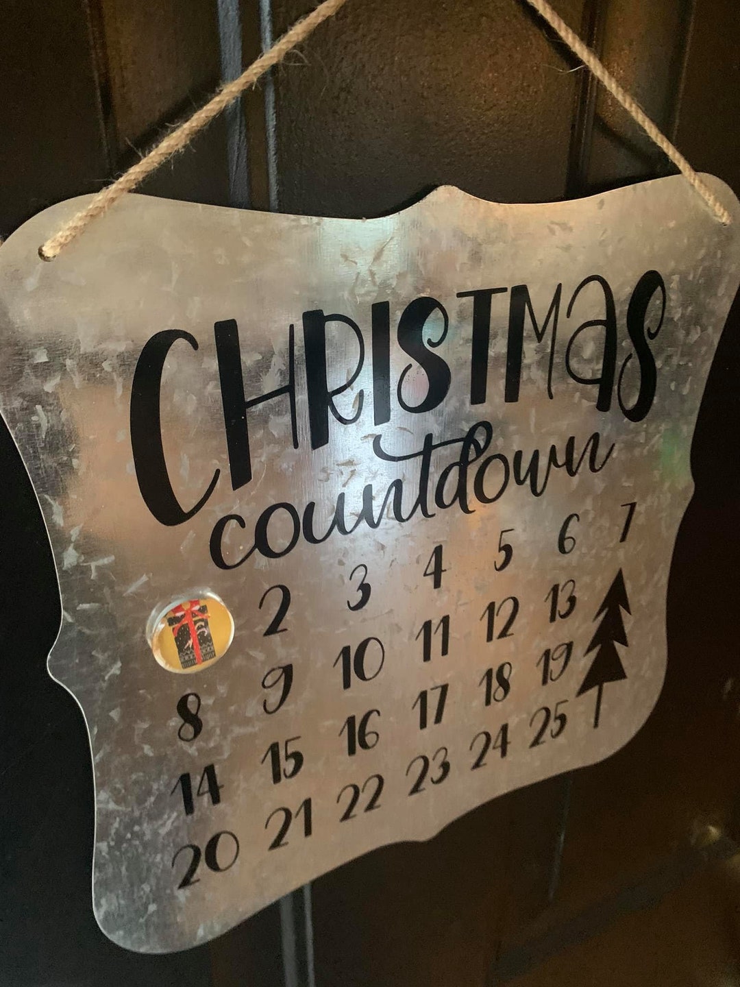 Magnetic Christmas Countdown With Magnet - Etsy