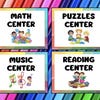 Polka Dot Preschool Center Signs: Classroom Decor (PDF File) - Etsy Canada