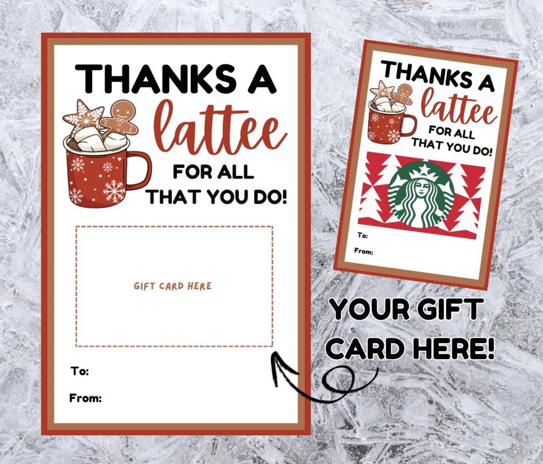 Thanks A Latte for All You Do - Teacher Appreciation - Coworker ...