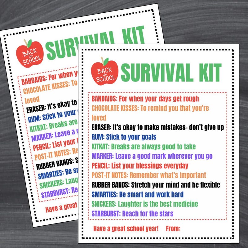 Survival Kit for Teachers - Etsy