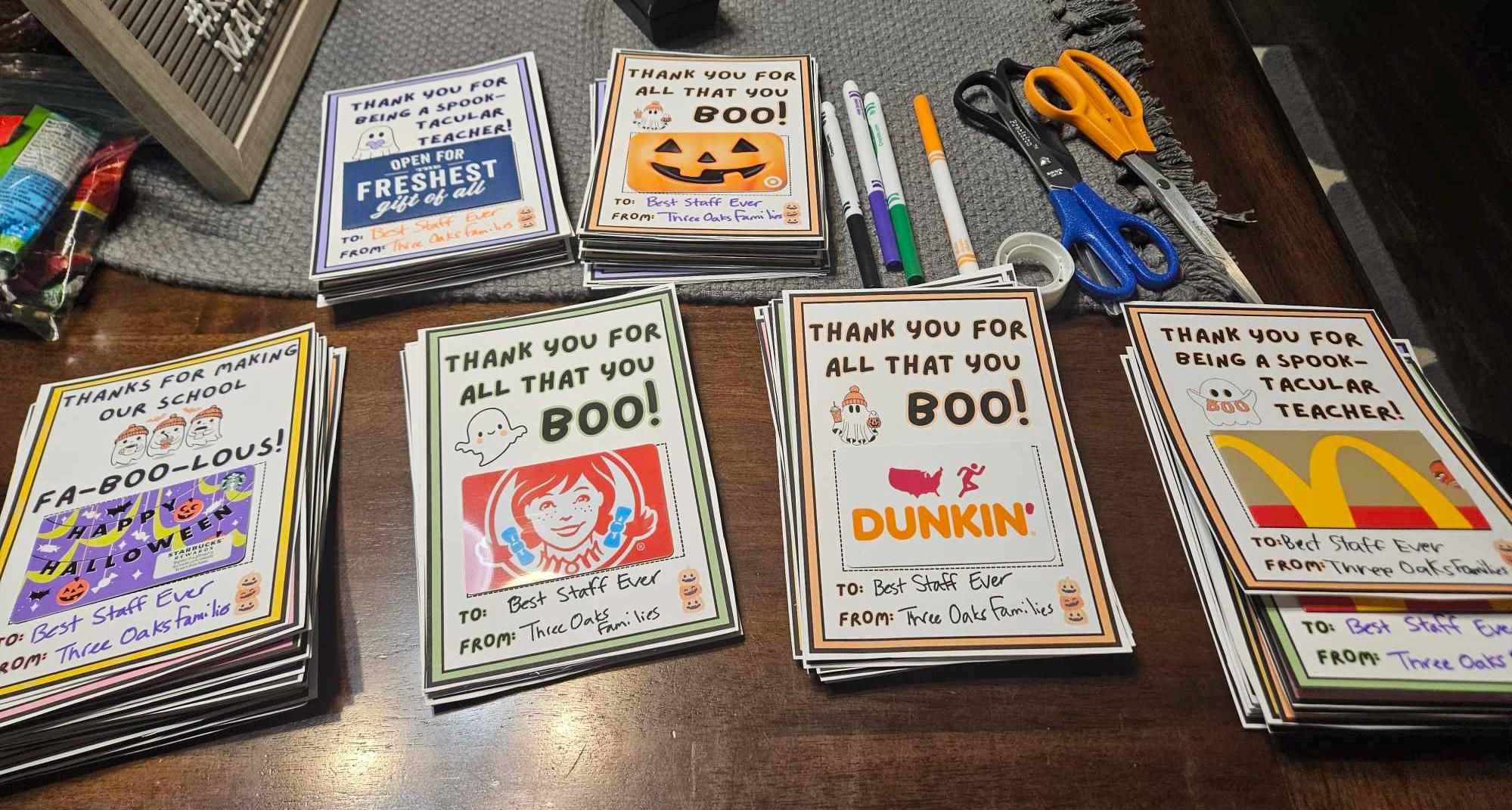 Happy Halloween Gift Card Holder - Teacher Appreciation - Coworker ...