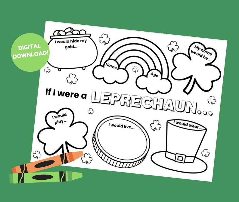 If I Were a Leprechaun - Printable Worksheet – St. Patrick’s Day ...