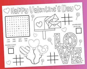 FATHER'S DAY, Puzzle Placemat, PDF Digital Download, Crossword Puzzles ...