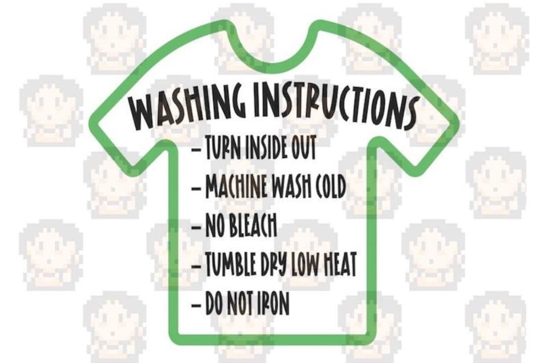 Ready to Print HTV Washing Care Instructions PDF - Etsy