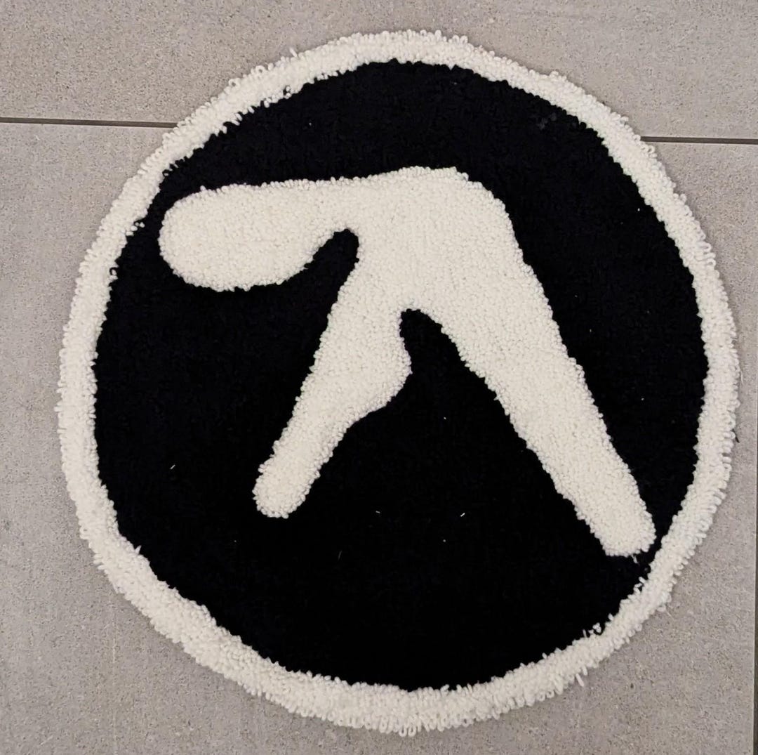 Aphex Twin Logo Rug - Black/white. Music Logo Rug - Etsy