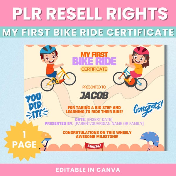 Bravery Certificate - Etsy UK