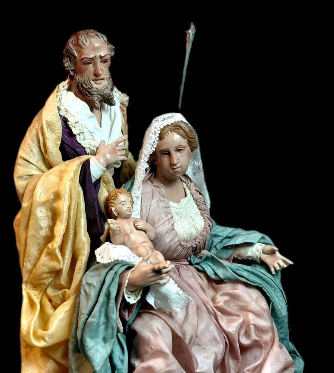 Neapolitan Nativity Set 18th Century Style - 25 Cm Handmade Italian ...