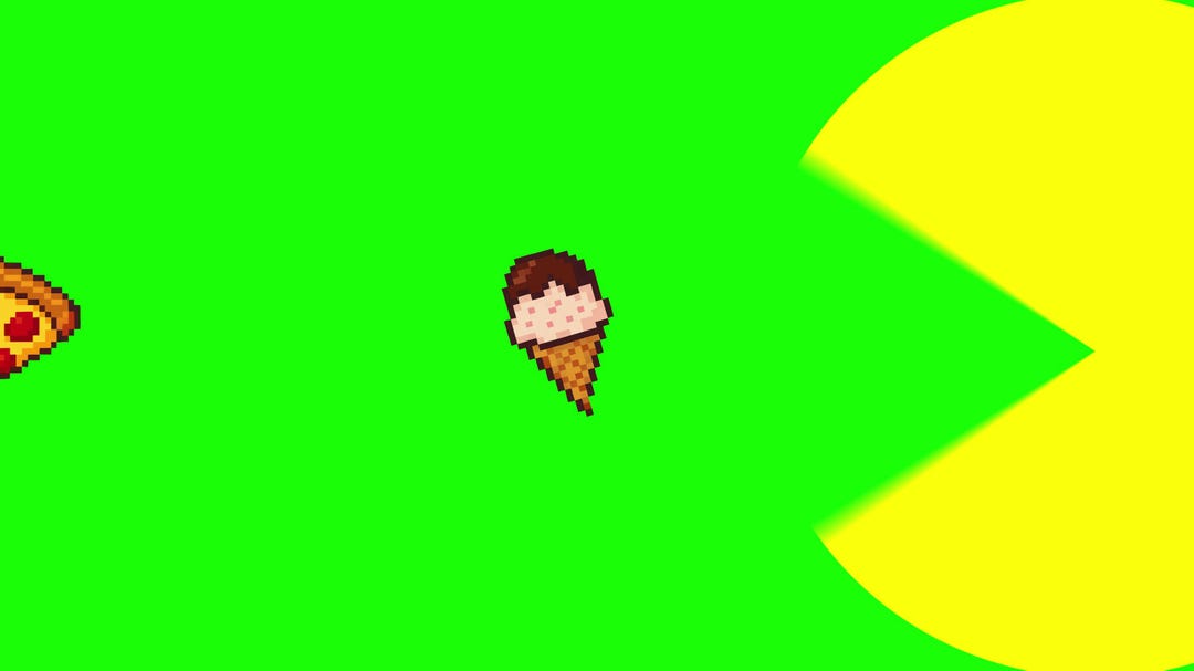 Pacman Food Chase Video Transition | Animated Overlay for Youtube ...