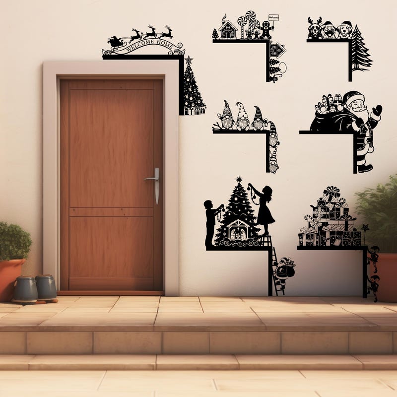 Door Jam Christmas Decor - Etsy