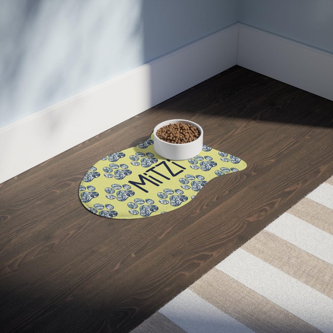 Personalized Pet Food Mat: Custom Dog & Cat Placemat - Etsy