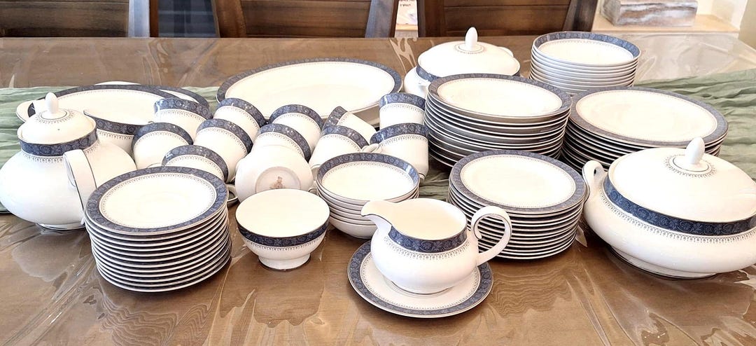 Rare Royal Doulton Sherbrooke Dinnerware Set – 88-piece Fine Bone China ...