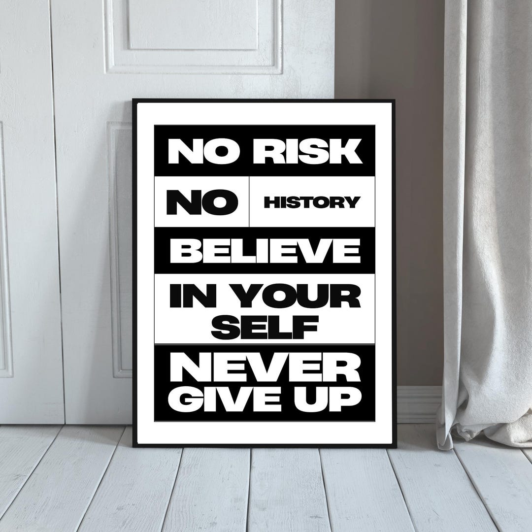 Believe in Yourself - Printable Wall Art, Uplifting Typography Print ...