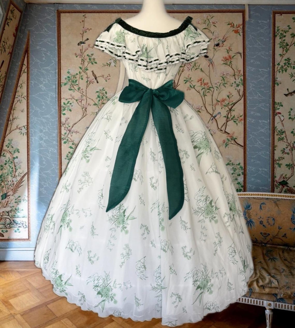 1850s Historical Ball Gown – Scarlett O’hara Inspired Dress – Victorian ...