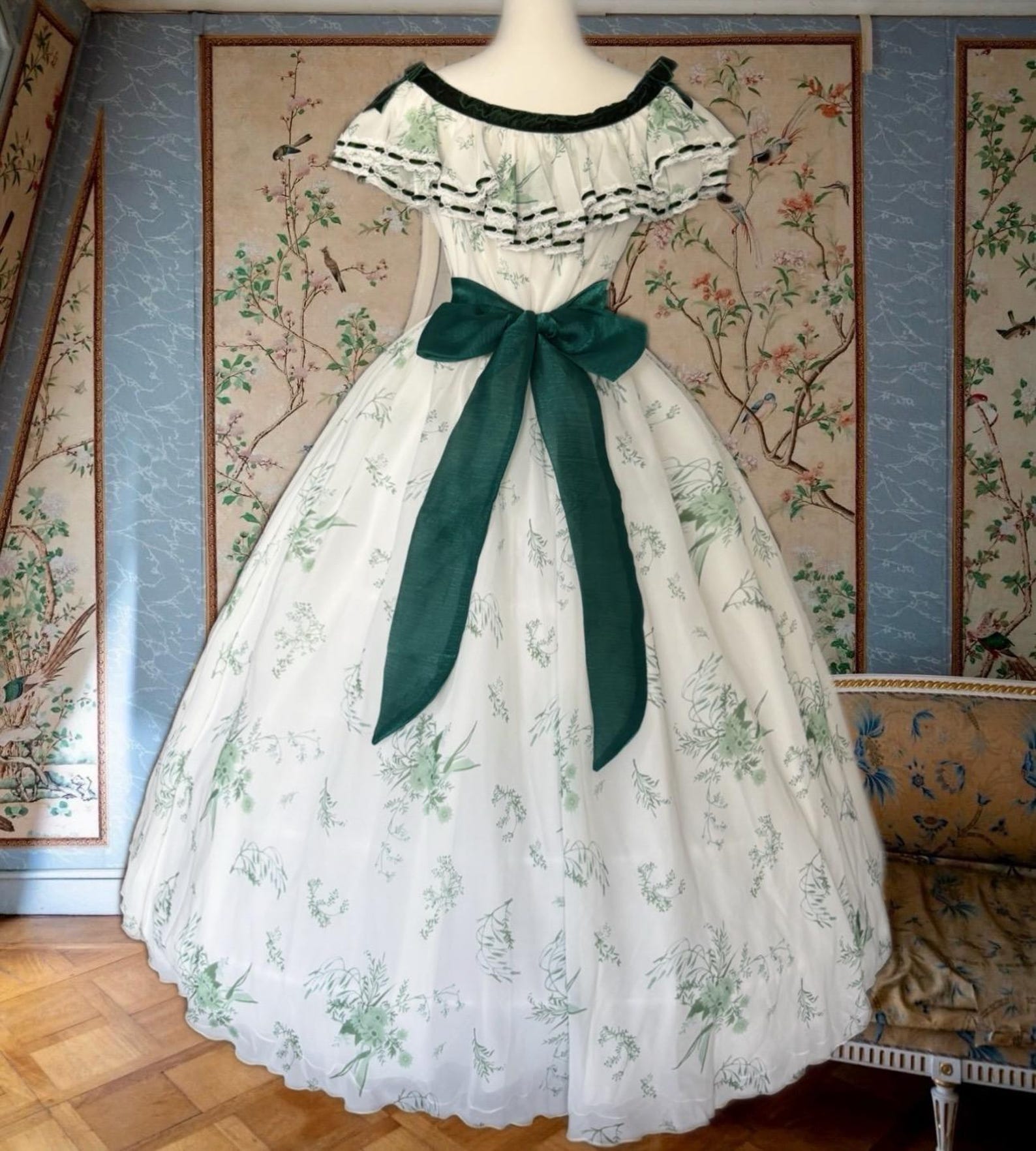1850s Historical Ball Gown – Scarlett O’hara Inspired Dress – Victorian ...