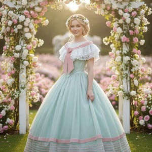 Two-piece Victorian Ball Gown From the 1860s, Historical Carnival ...
