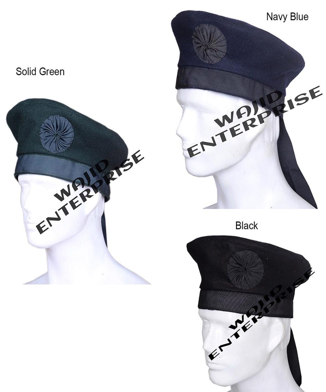 Irish Caubeen Wool Hats\caps Berets Balmorals - Military Army Wool Hat ...