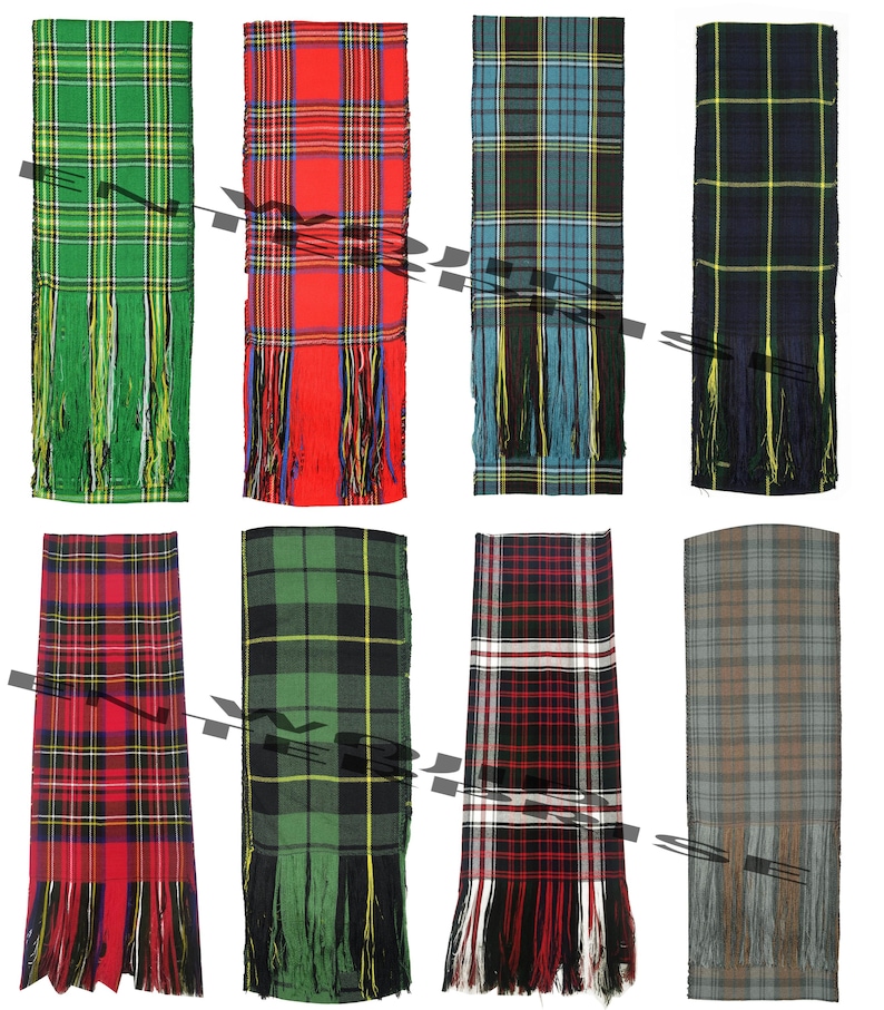 Scottish Clan Tartan Scarf: Acrylic Hand-fringed Sash - Etsy