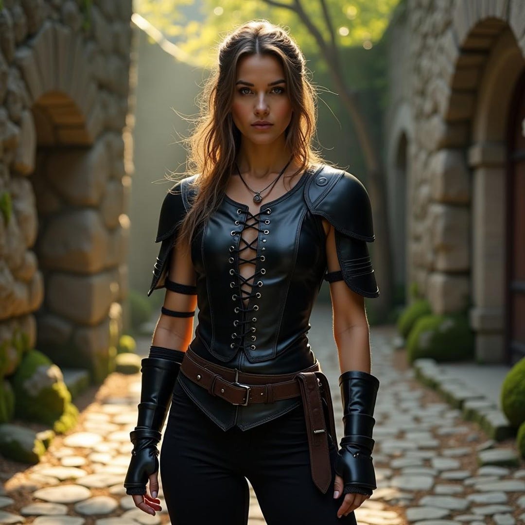 Obsidian Vow Dress | Black Lace-up Leather Corset Bodice | Pauldron ...