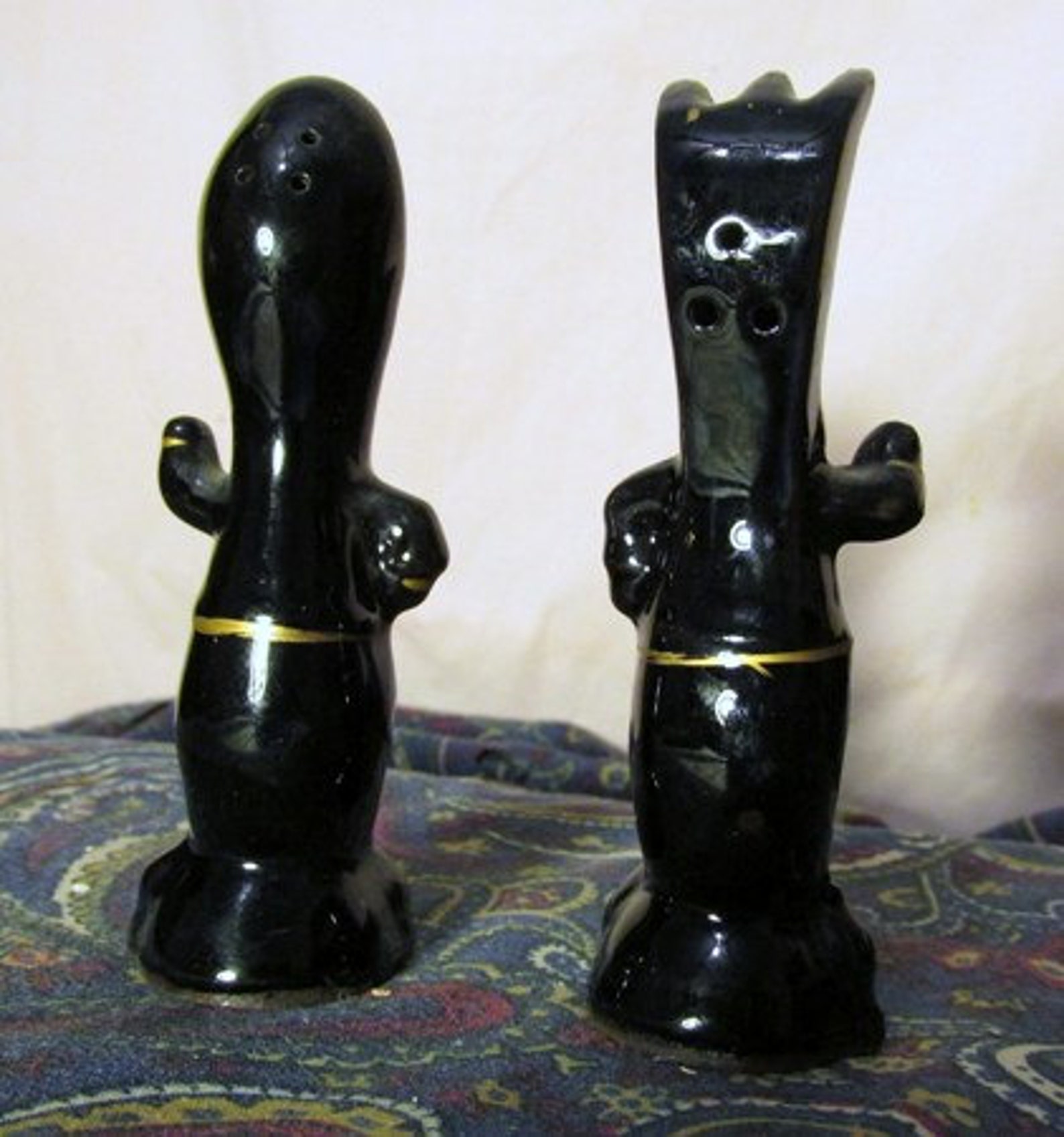 Vintage 50s Enesco Anthropomorphic Spoon Fork Salt Pepper and Shakers ...