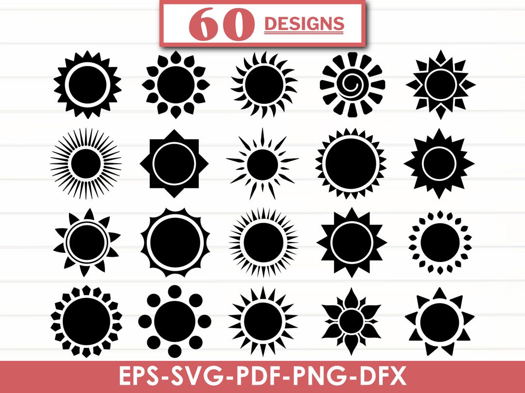 Sun Svg Bundle, Sunrise Svg , Sun Svg Cut File, Sunrise Svg Bundle ...