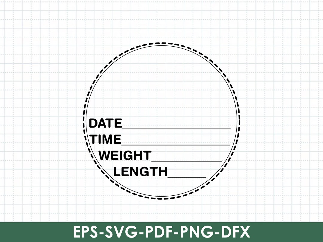 Birth Stats Round SVG, Baby Announcement (digital Download) - Etsy