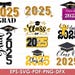 Graduation 2025 SVG Bundle, Graduation Cap Design (digital Download) - Etsy