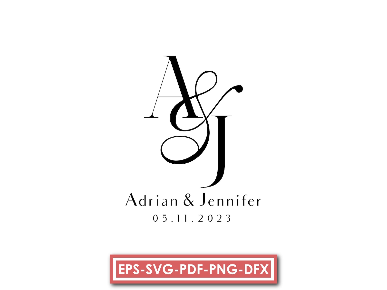 Custom Couple Monogram Wedding, Wedding Initial Logo Personalized ...