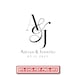 Custom Couple Monogram Wedding, Wedding Initial Logo Personalized ...