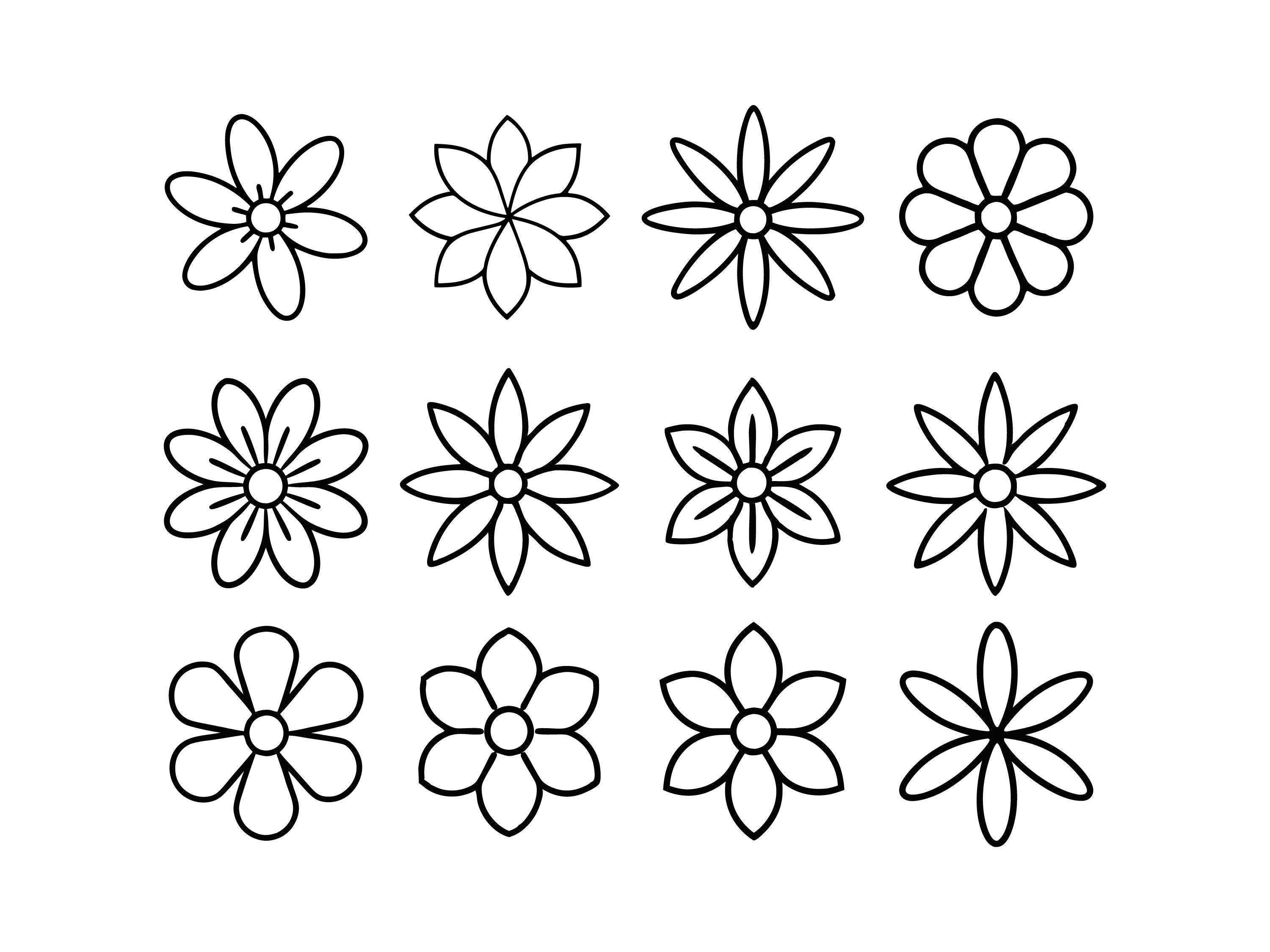 Floral SVG Bundle, Spring Flowers, Daisy Cut Files (digital Download ...