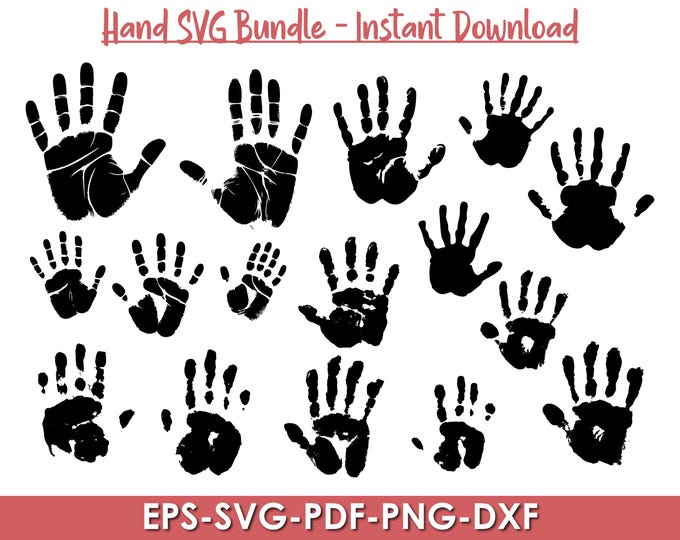 Hand SVG, Handprint SVG, Stop SVG, Hand , Hand Palm Cut File, Hand ...