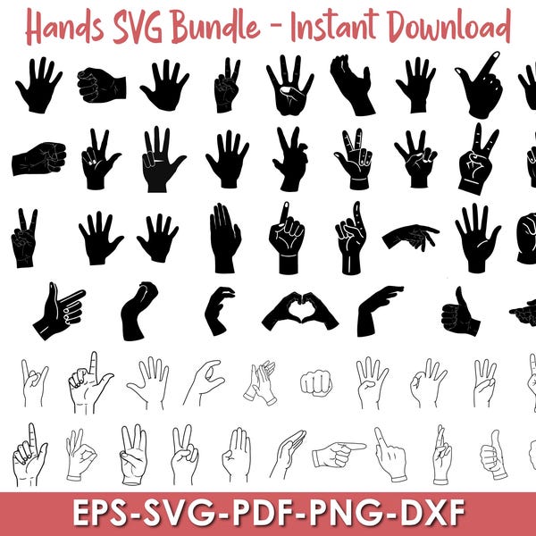 Hand Sign Print - Etsy
