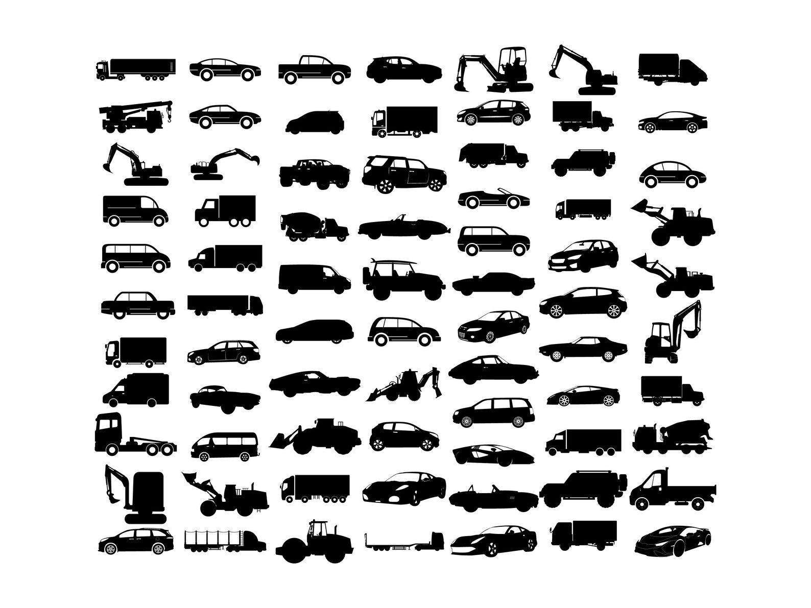 Vehicle SVG Bundle, Transportation Clipart (digital Download) - Etsy