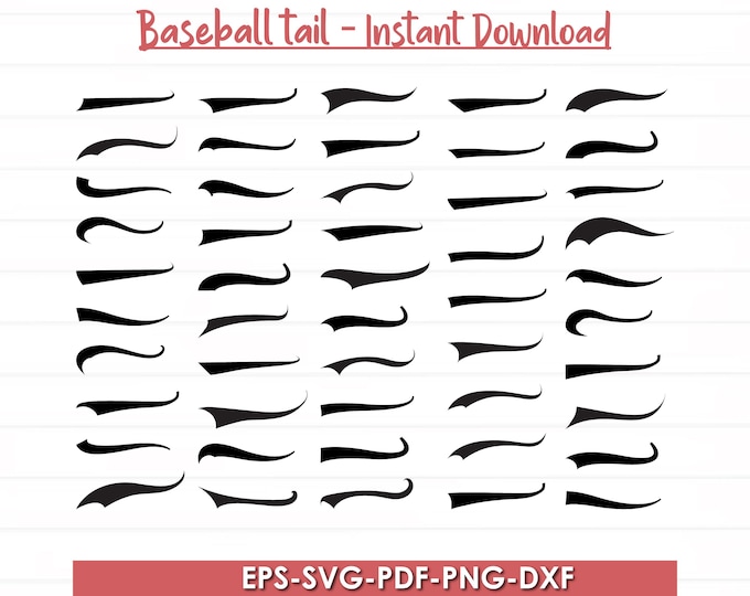 Text Tails SVG / Font Tails Svg / Swoosh Svg / Dividers Svg / Cutting ...