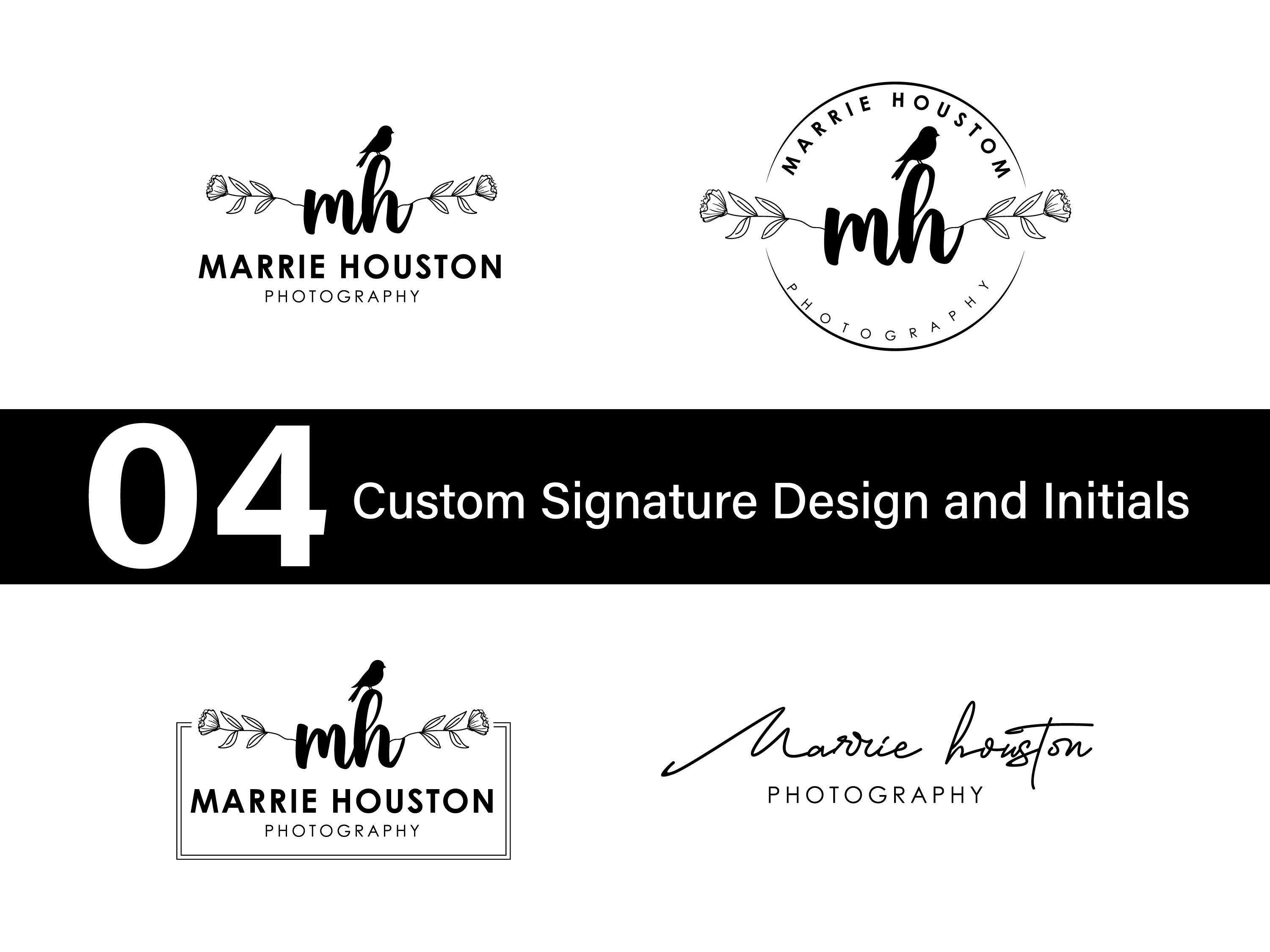 Signature Logo, Personal Logo, Photography Logo, Wedding Logo, Custom ...