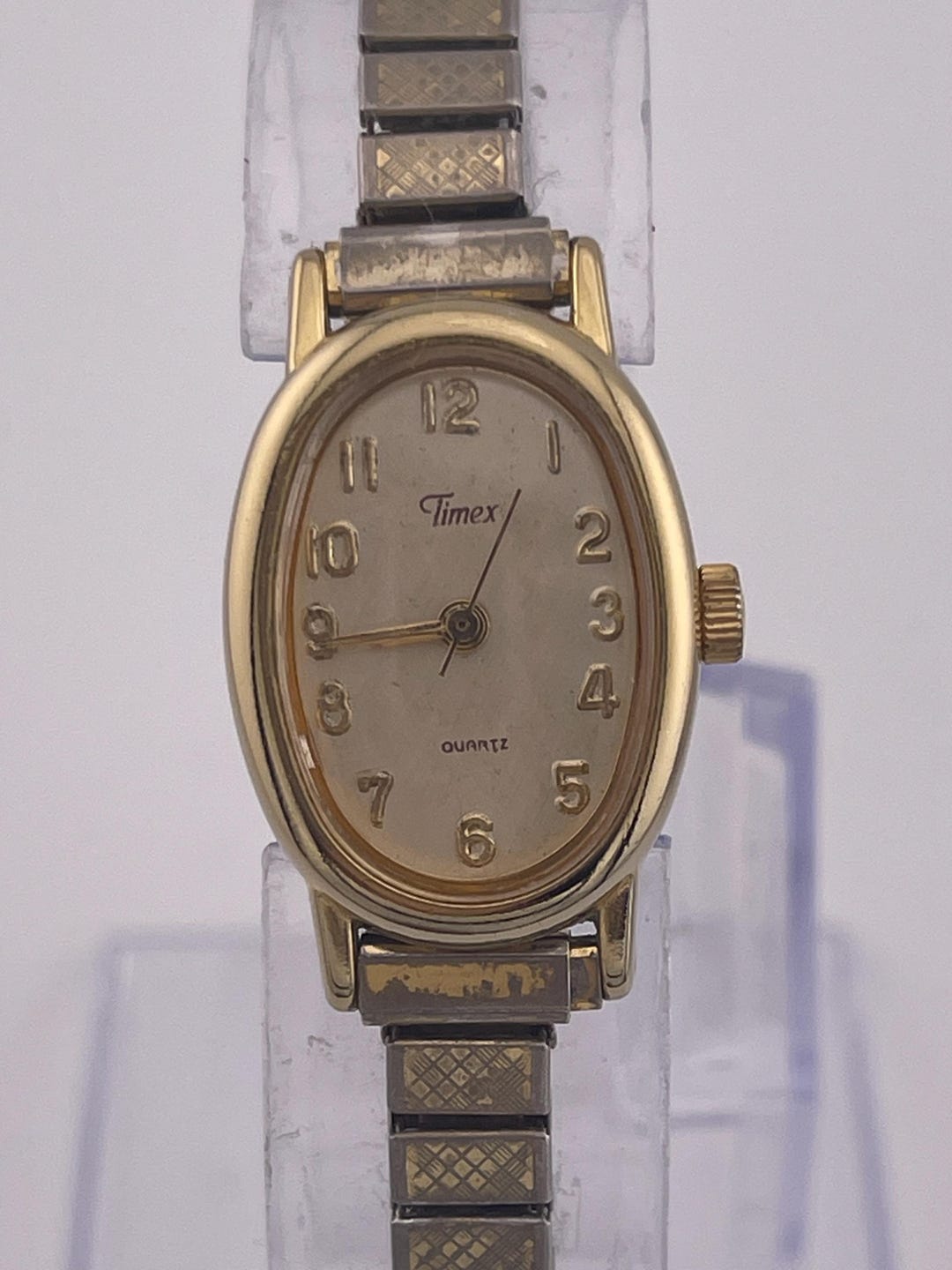 Timex Cavatina Quartz Ladies Watch (c.1990s) – Oval Gold Dial ...