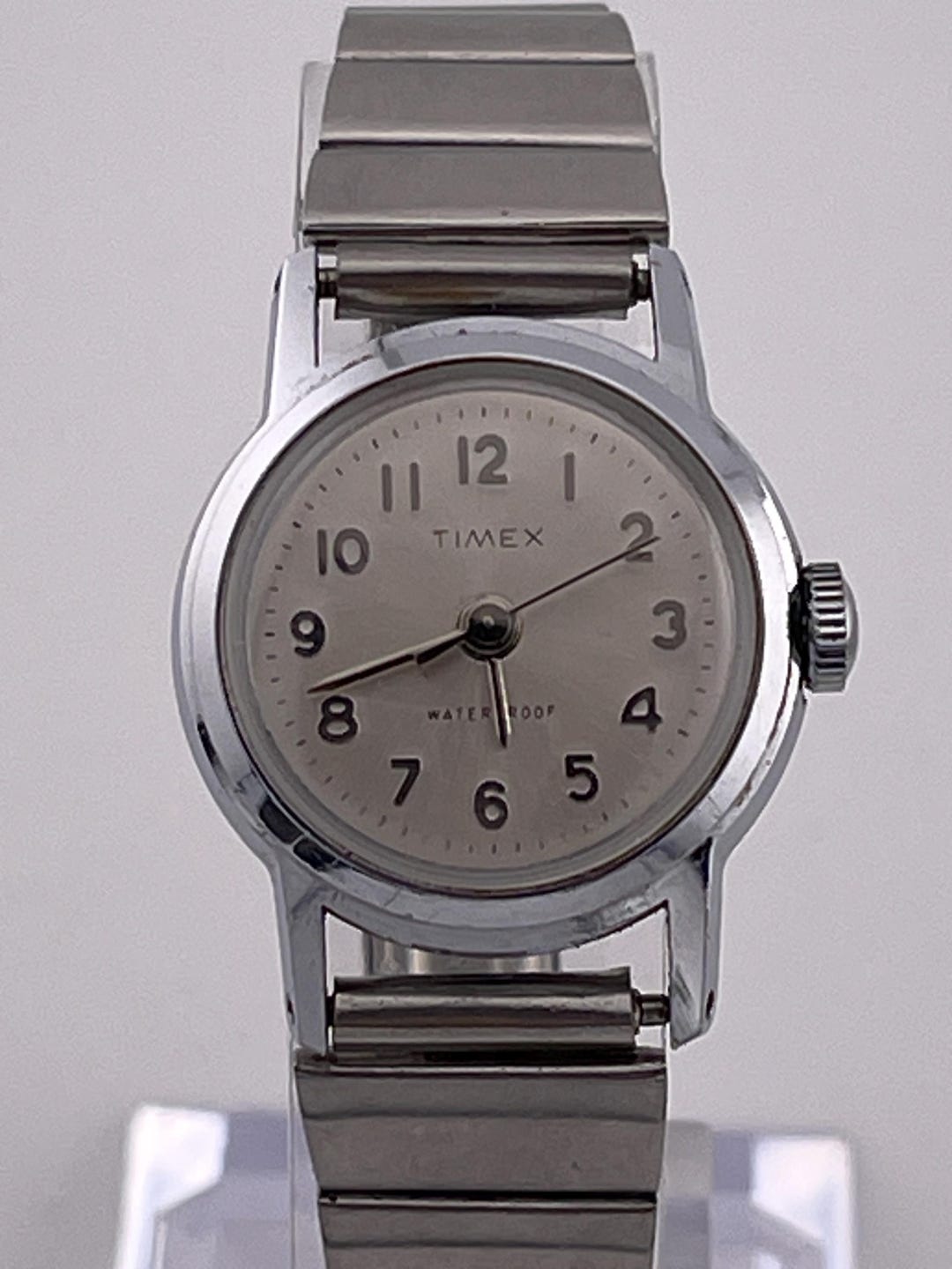 Timex Waterproof Ladies Mechanical Watch 23mm Gold Tone Vintage C. 1965 ...