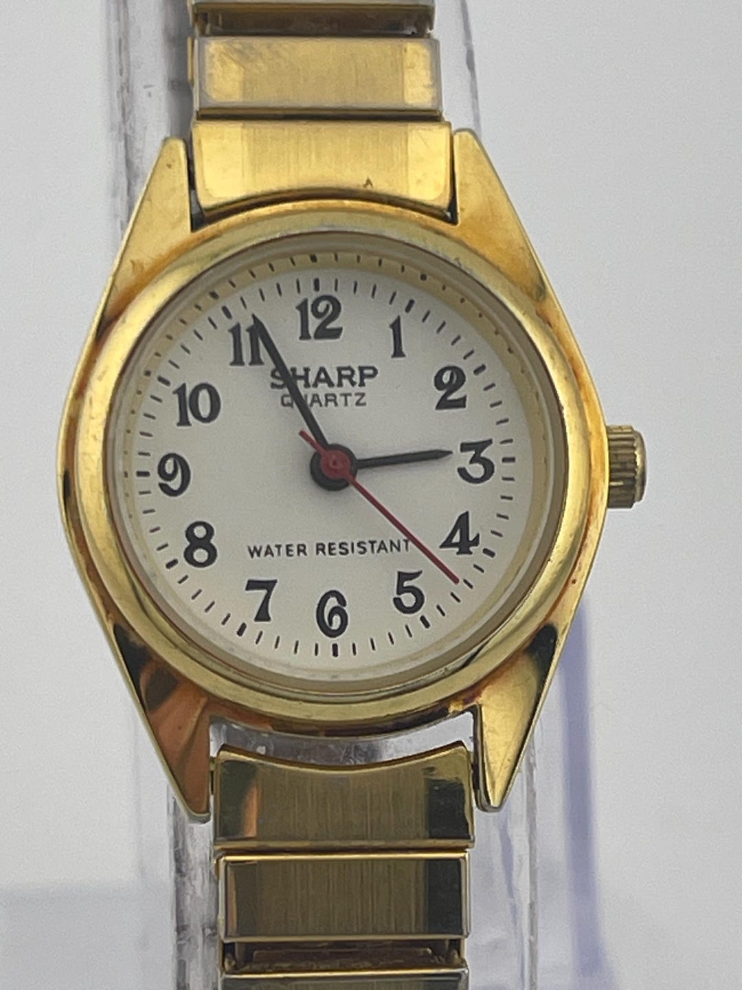 Sharp Quartz Ladies Watch 343891-P (c.1990s) – Gold-tone, Expandable ...
