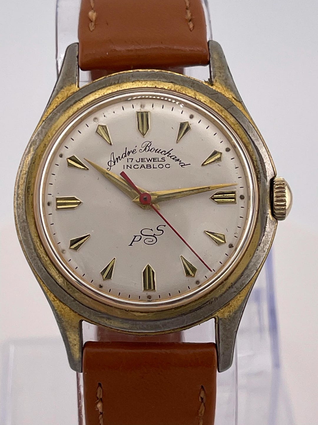 Andre Bouchard 17 Jewels Incabloc Watch PSS – Manual Wind, Swiss Made ...