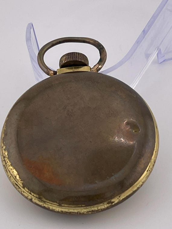 Vintage E. Ingraham Pocket Watch – Gold-Tone Case, Ro… - Gem