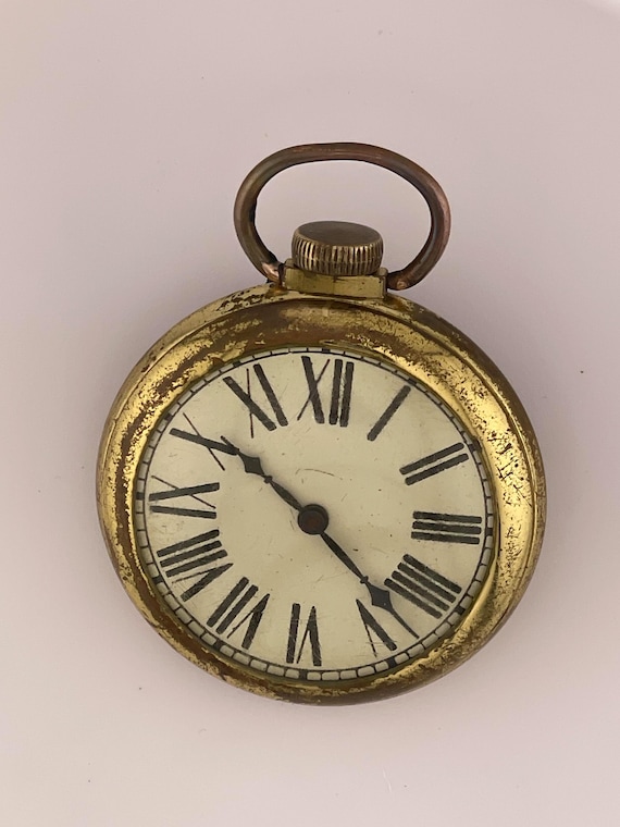 Vintage E. Ingraham Pocket Watch – Gold-Tone Case, Ro… - Gem