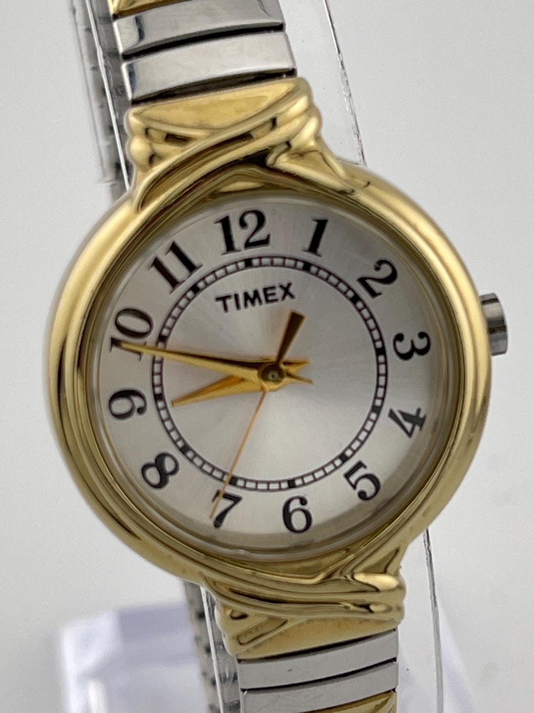 Timex Two-tone Expandable Quartz Watch Model 14 C.1990s - Etsy