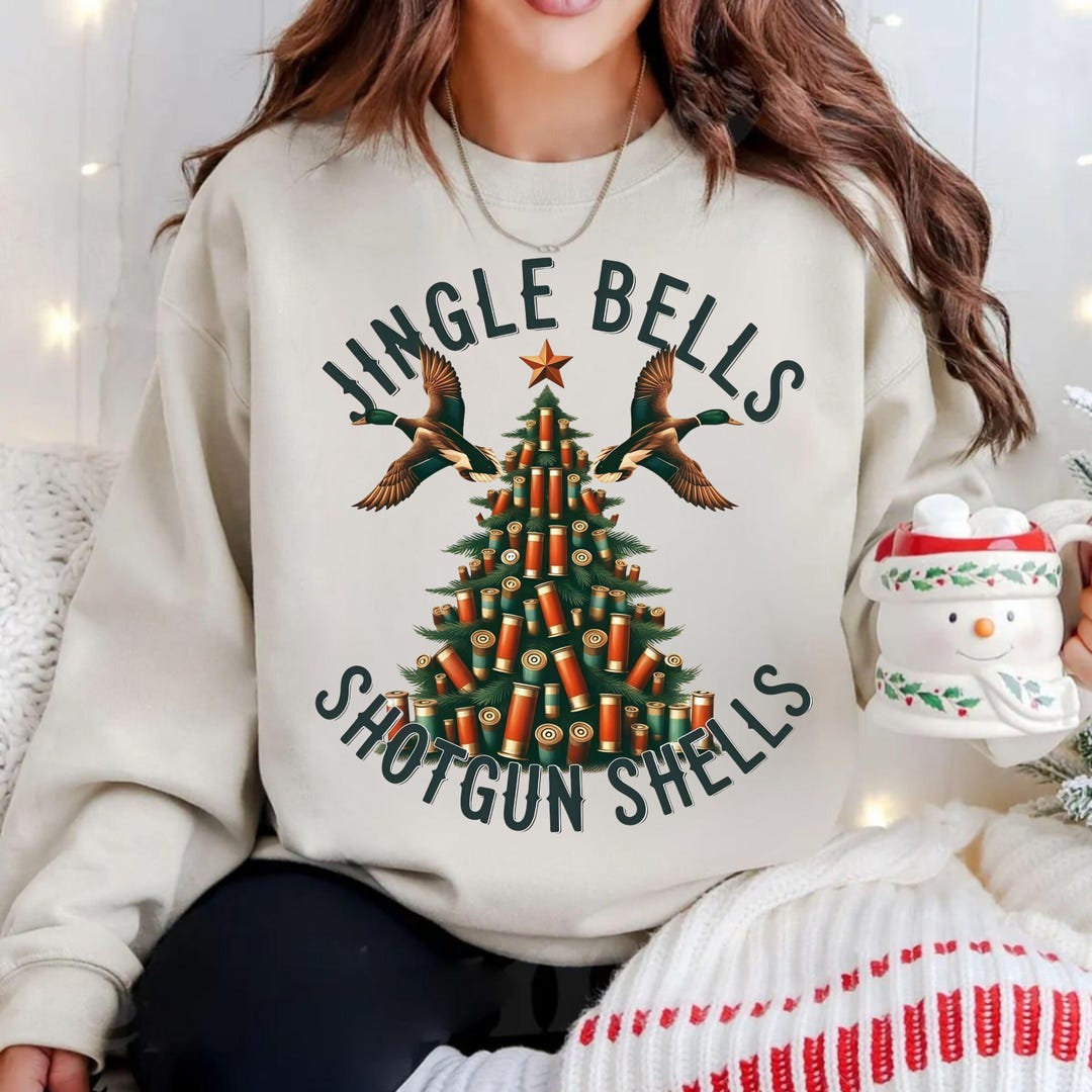 Jingle Bells Shotgun Shells PNG Hunting Christmas Tree Duck Hunter ...