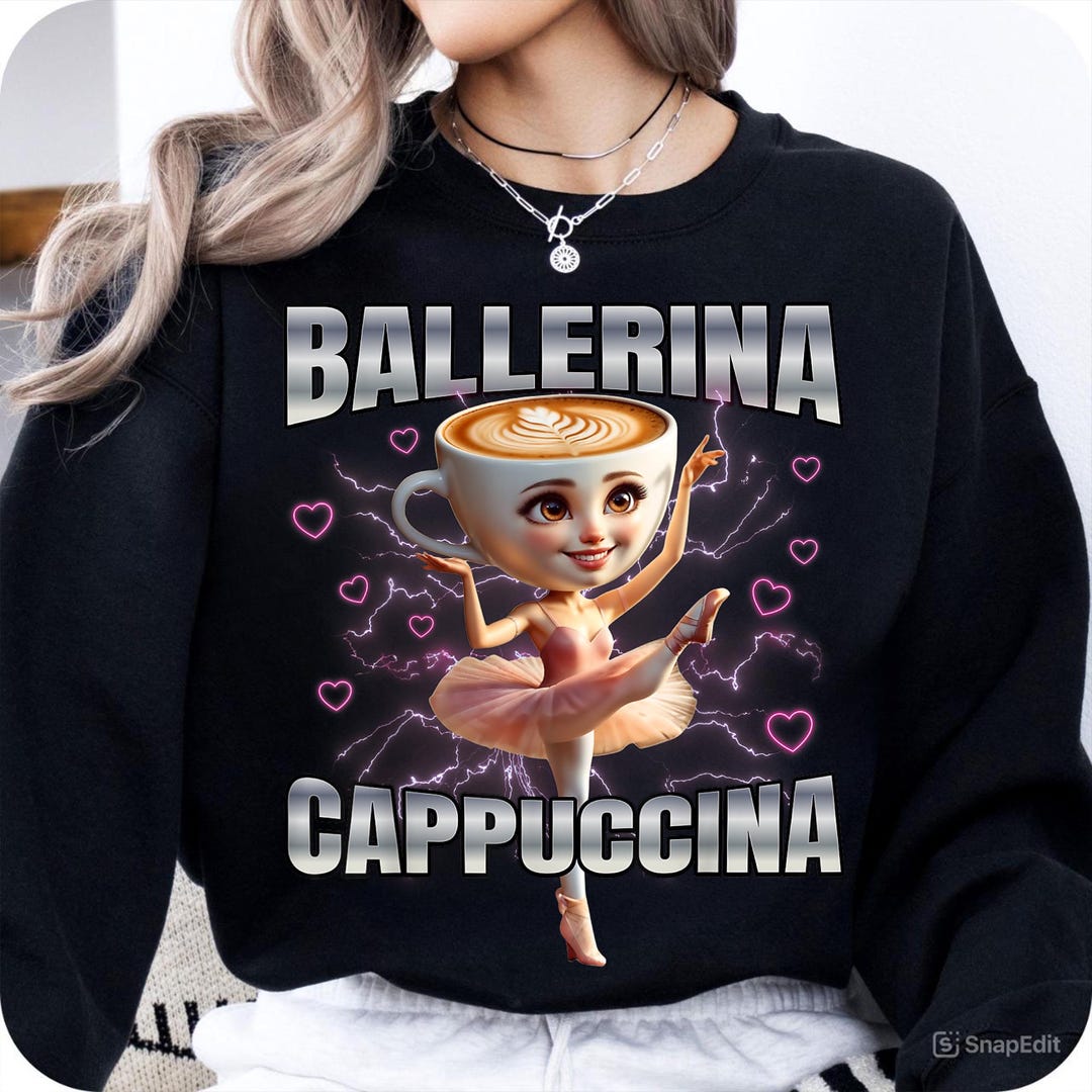 Ballerina Cappuccino PNG, Ballerina Cappuccino Png, Italian Brainrot ...